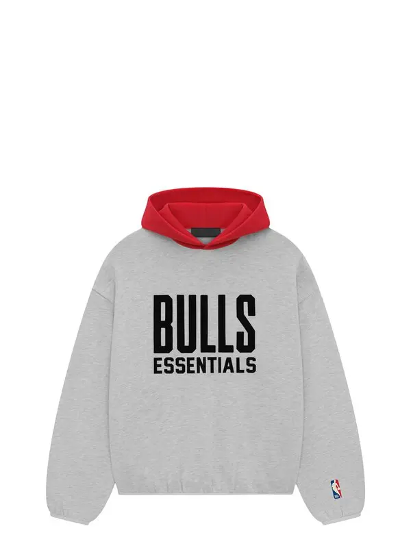 Fear Of God X Nba Bulls Hoodie - Grey