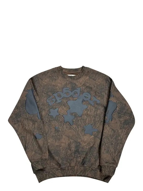 SP5DER X Complexcon Tree Crewneck - Brown