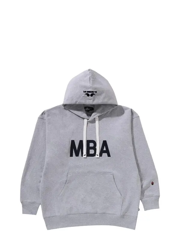 A BATHING APE Logo Pullover Hoodie - Grey