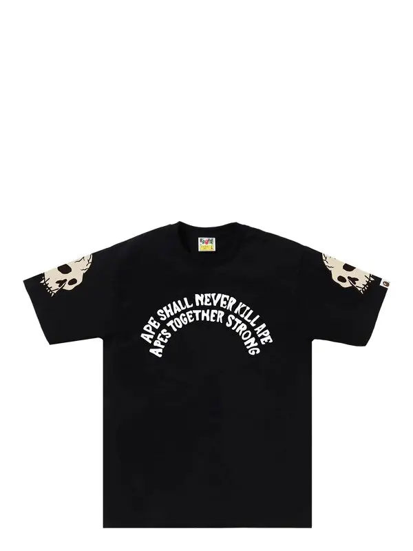A BATHING APE Souvenir Skull Tee - Black