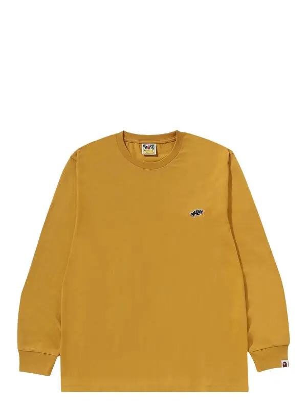 A BATHING APE Sta One Point Long-sleeve Tee - Yellow