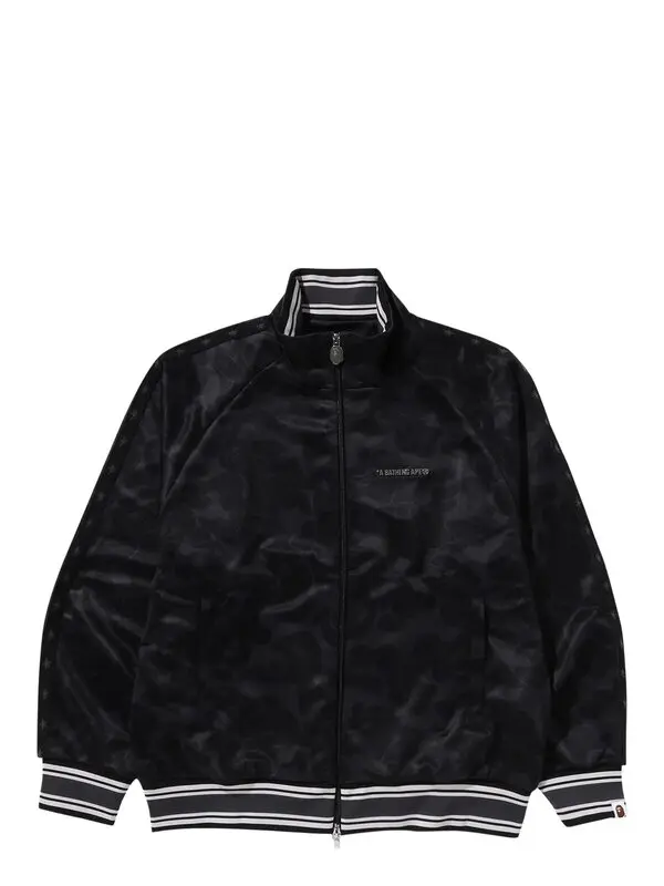 A BATHING APE Solid Camo Relaxed Fit Track Jacket - Black