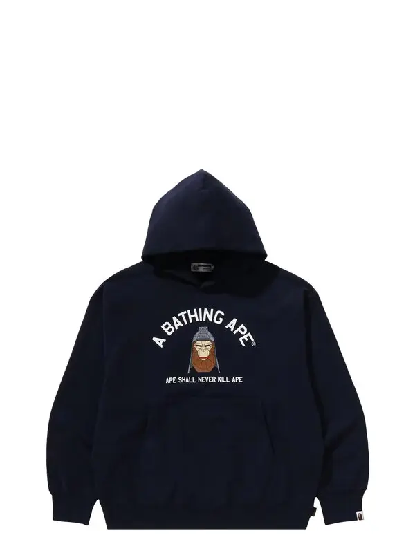 A BATHING APE Polygon Relaxed Fit Pullover Hoodie - Blue