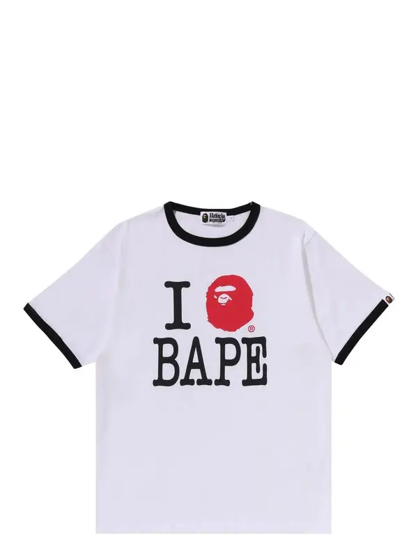 A BATHING APE I Love Tee - White