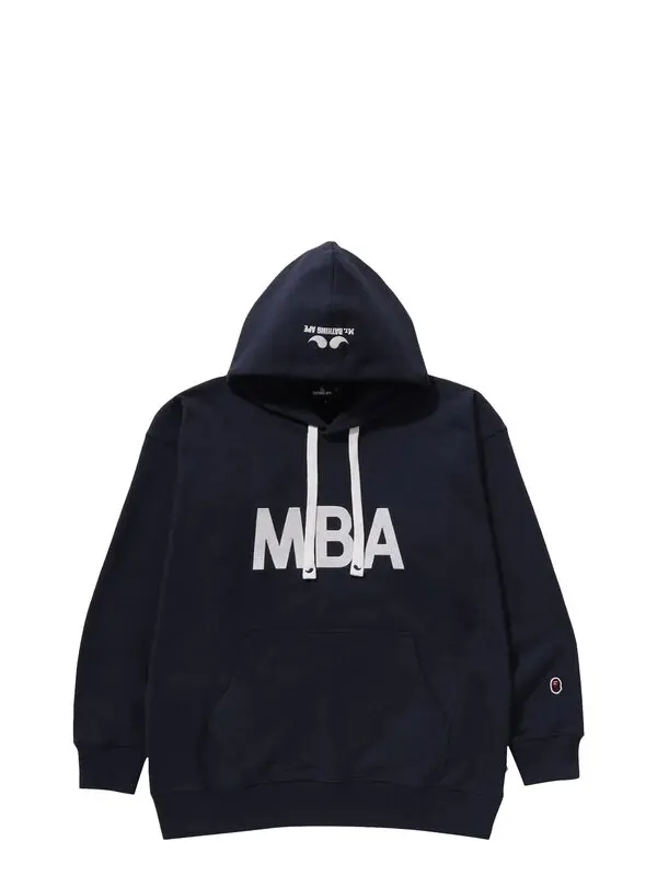 A BATHING APE Logo Pullover Hoodie - Blue