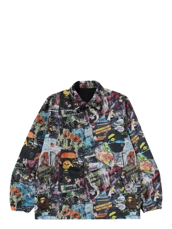 A BATHING APE Printed Reversible Coach Jacket - Multicolor