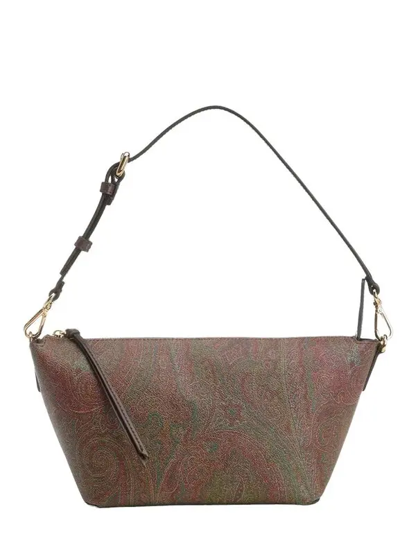 Etro Paisley Print Shoulder Bag - Brown