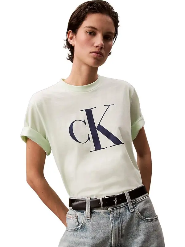 Calvin Klein Monogram Logo Boxy T-shirt - Ambrosia