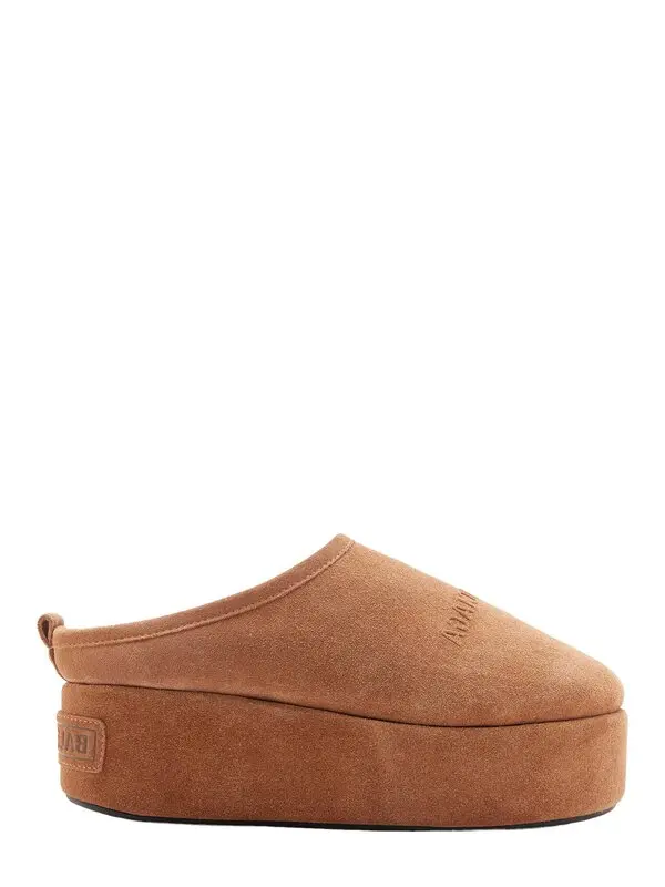 Balenciaga Alaska Suede Slippers - Tan