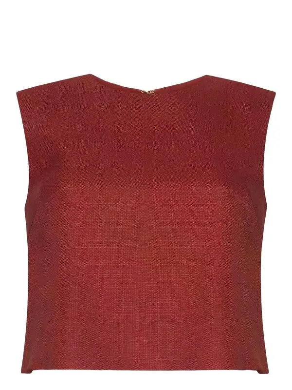 Adam Lippes Mercer Top - Red