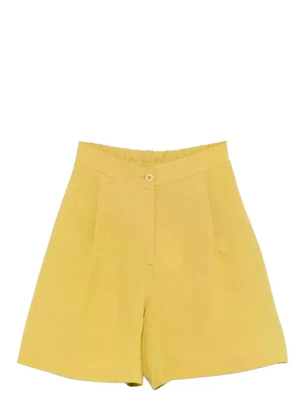 MOUTAKI High-waisted Shorts - Yellow