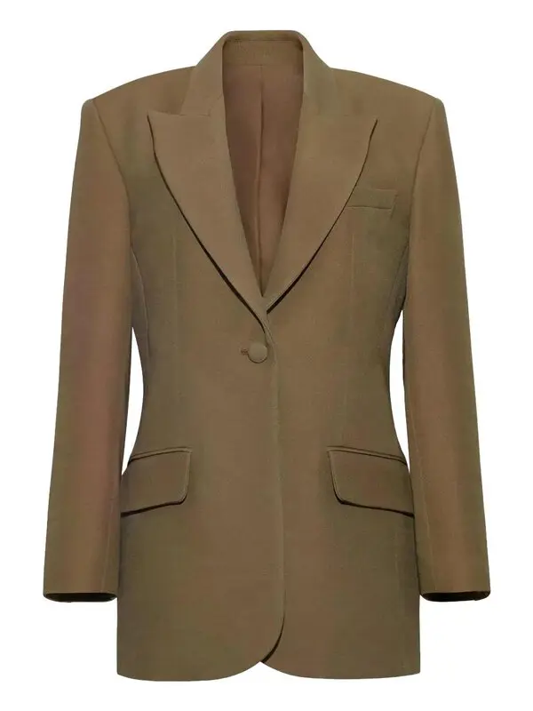 Adam Lippes Single-breasted Blazer - Green
