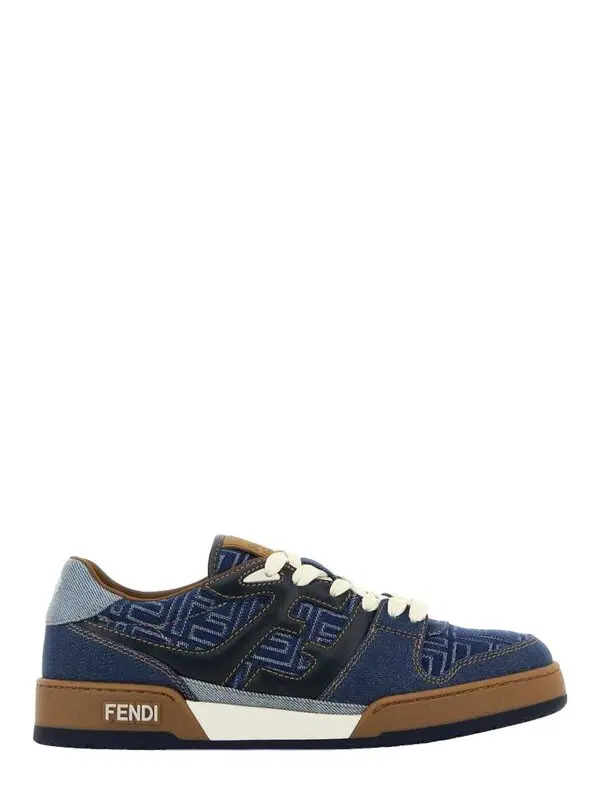 Fendi Denim Match Sneakers - Blue
