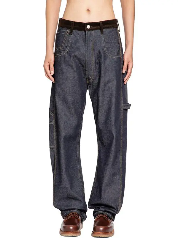 Junya Watanabe Straight Leg Jeans - Blue
