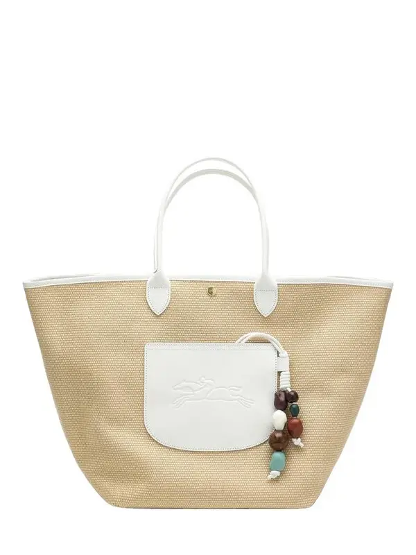 Longchamp Le Pliage Basket Bag - White