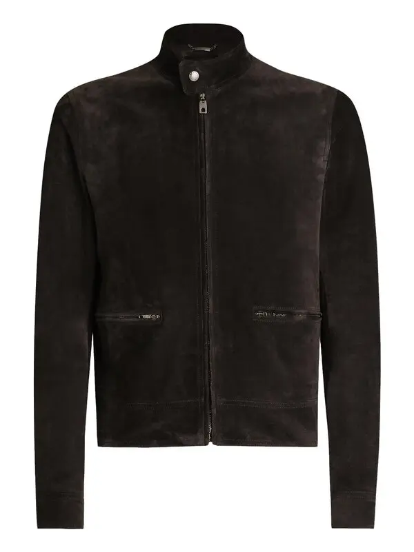 Dolce & Gabbana Calfskin Jacket - Brown