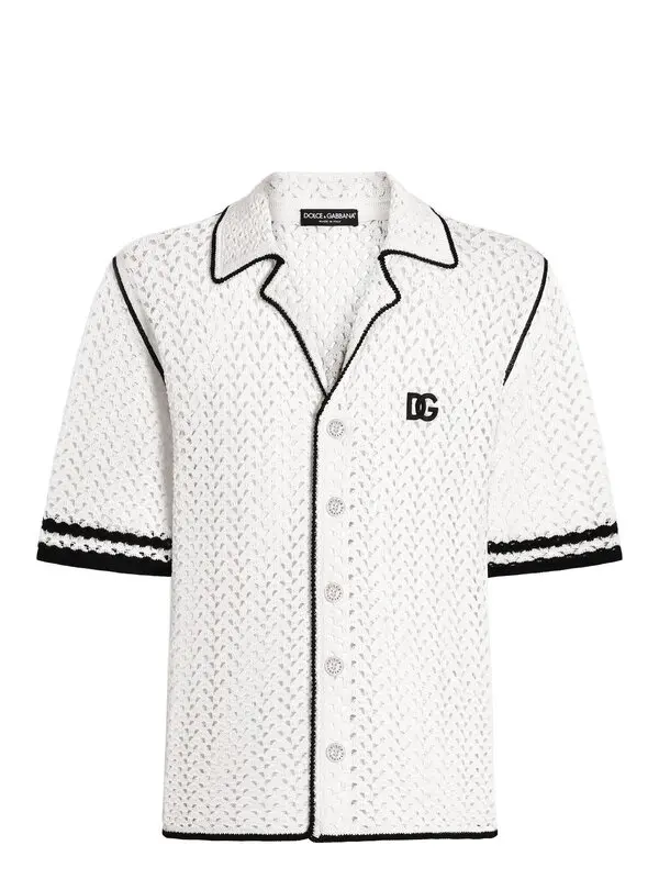 Dolce & Gabbana Camicia Crochet Effetto Uncinetto - Multicolor