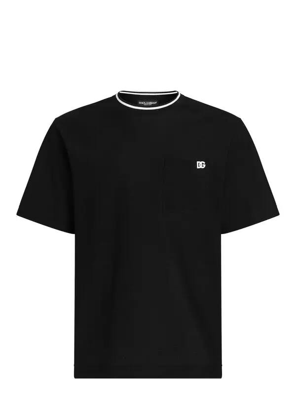 Dolce & Gabbana Cotton Piqué T-shirt - Black
