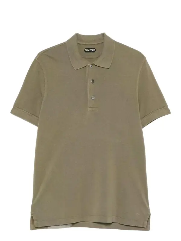 TOM FORD Short-sleeve Polo Shirt - Green