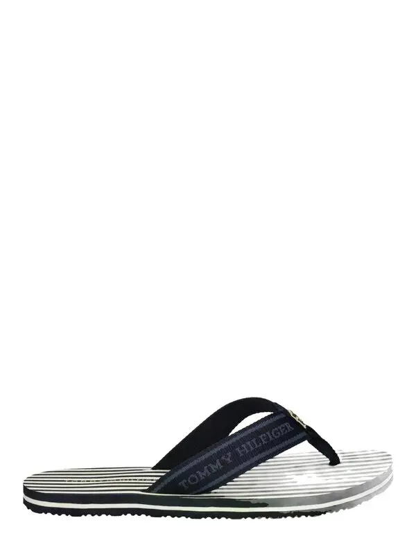 Tommy Hilfiger Striped Flip Flops - Blue