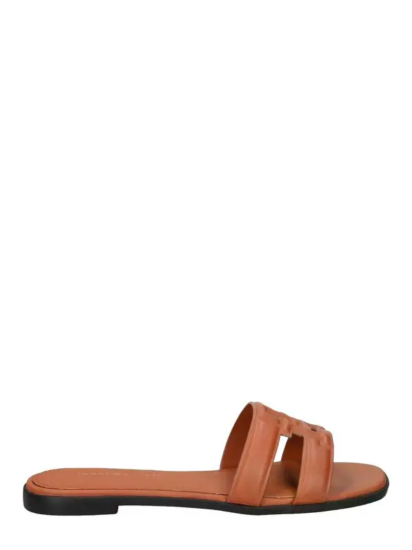 Tommy Hilfiger Leather Sandals - Brown