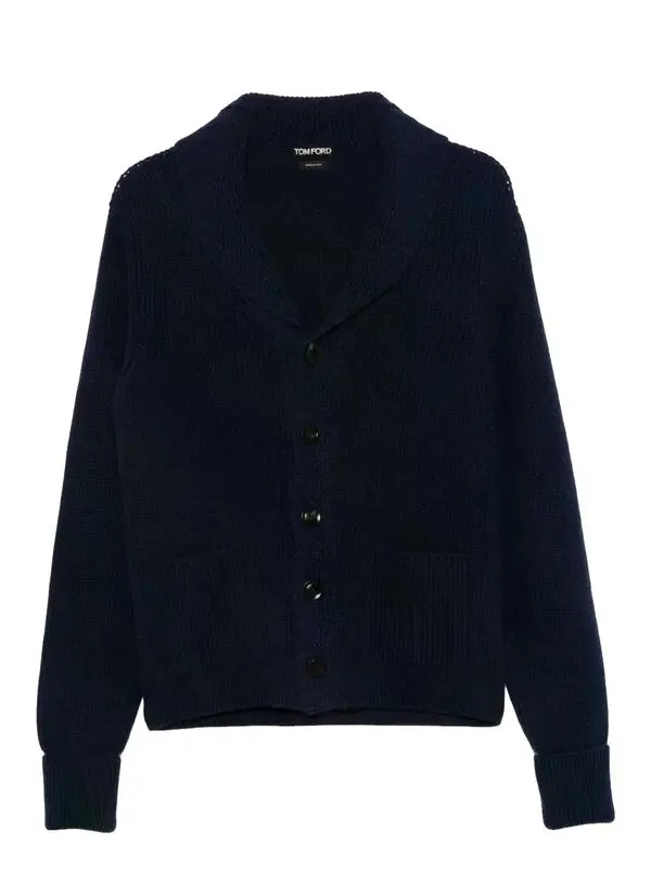 TOM FORD Cashmere Cardigan - Hb745 Midnight Blue