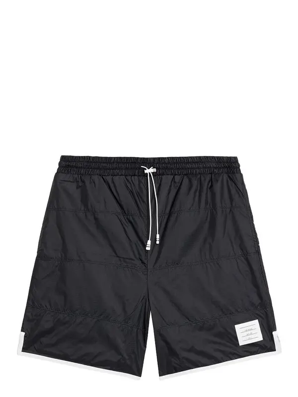 Thom Browne Logo-appliquéd Ripstop Shorts - Black
