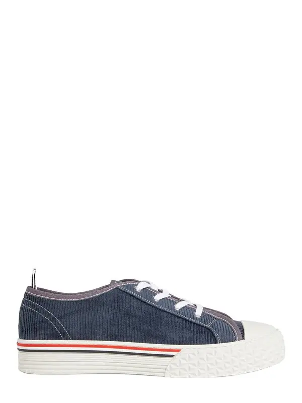 Thom Browne Collegiate Corduroy Sneakers - Navy