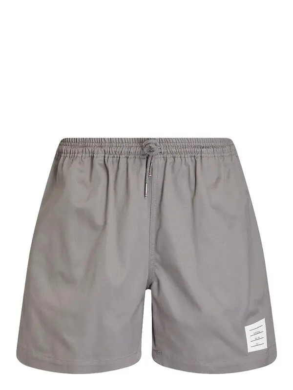 Thom Browne Cotton-twill Shorts - Gray