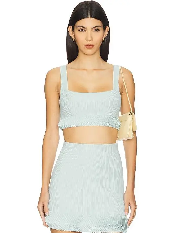 Alexis Dom Knit Top - Ice Blue