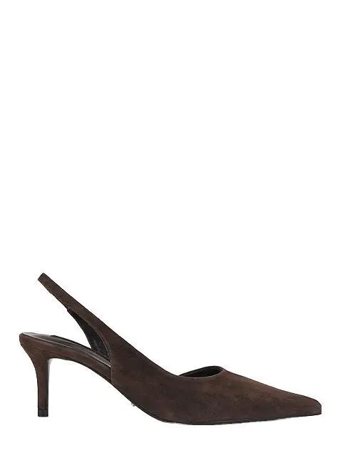 TONY BIANCO Darcy Suede Slingback Pumps - Espresso Suede