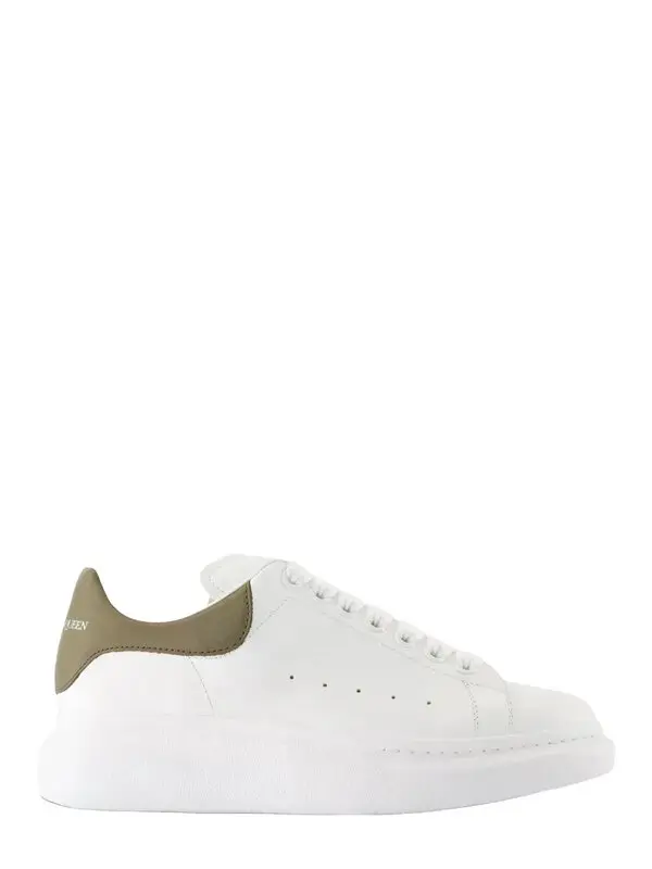 Alexander McQueen Oversized Leather Sneakers - White
