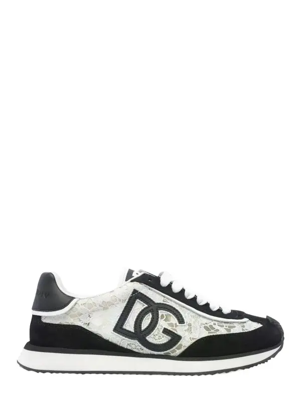Dolce & Gabbana Logo-patch Sneakers - Black