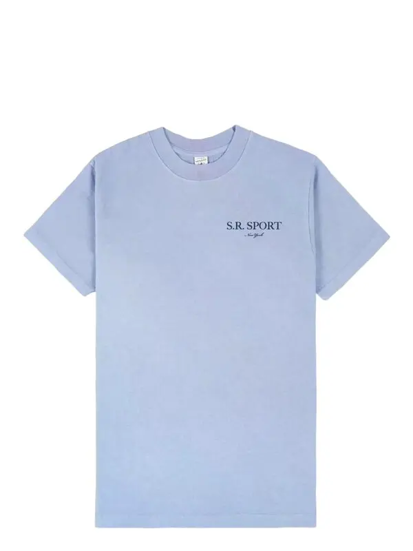 SPORTY & RICH Cotton T-shirt - Blue