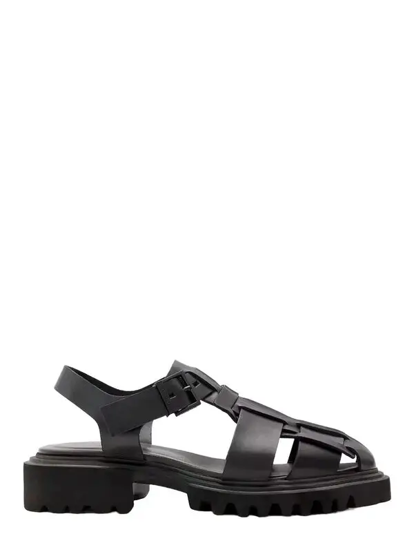 ALLSAINTS Tess Chunky Leather Sandals - Black