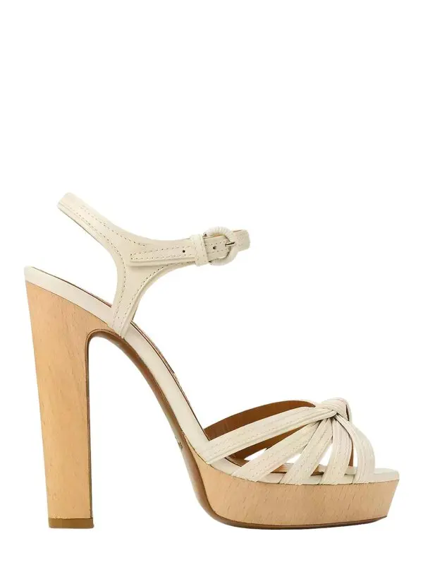 Ralph Lauren 125mm Kieran Heeled Sandals - Neutrals
