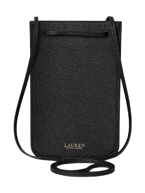 Ralph Lauren Textured Leather Crossbody Bag - Black