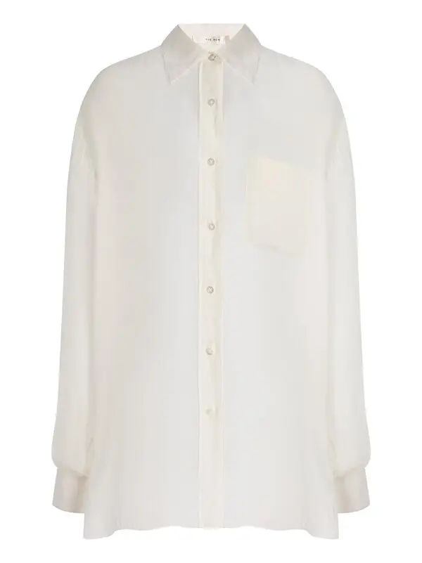 THE ROW Nesson Organic Cotton Shirt - White