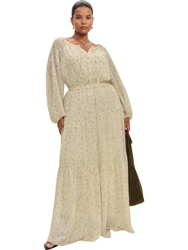 REFORMATION Becca Maxi Dress - Ivory