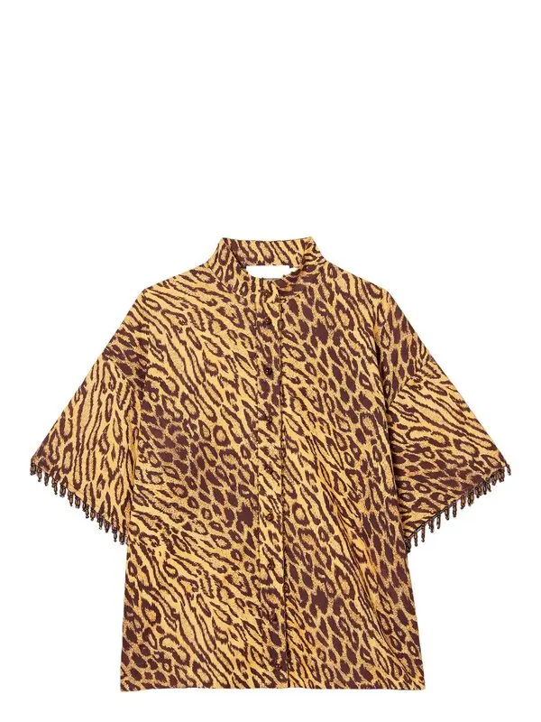 Zimmermann Coco Leopard-print Cotton Shirt - Animal Print