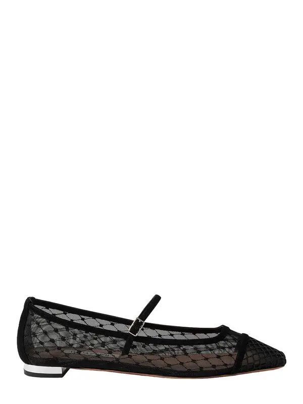 AQUAZZURA Juliette Ballet Flats - Black