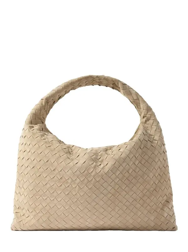 Bottega Veneta Hop Large Intrecciato Tote - Ecru