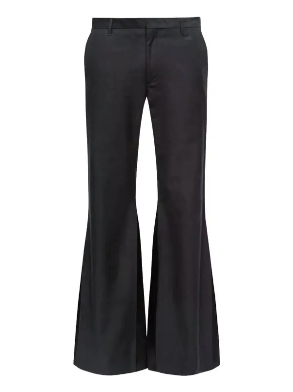 MAISON MARGIELA Single-stitch Logo Trousers - Black