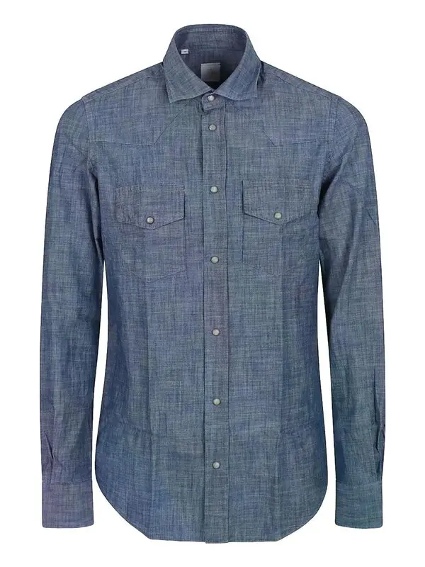 Eleventy Cotton Shirt - Blue