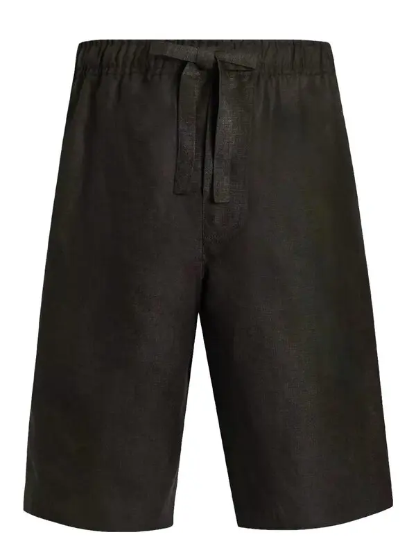 Dolce & Gabbana Slub-textured Shorts - Black