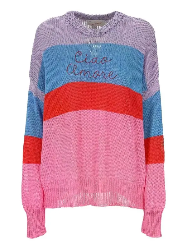 Giada Benincasa Striped Sweater - Pink