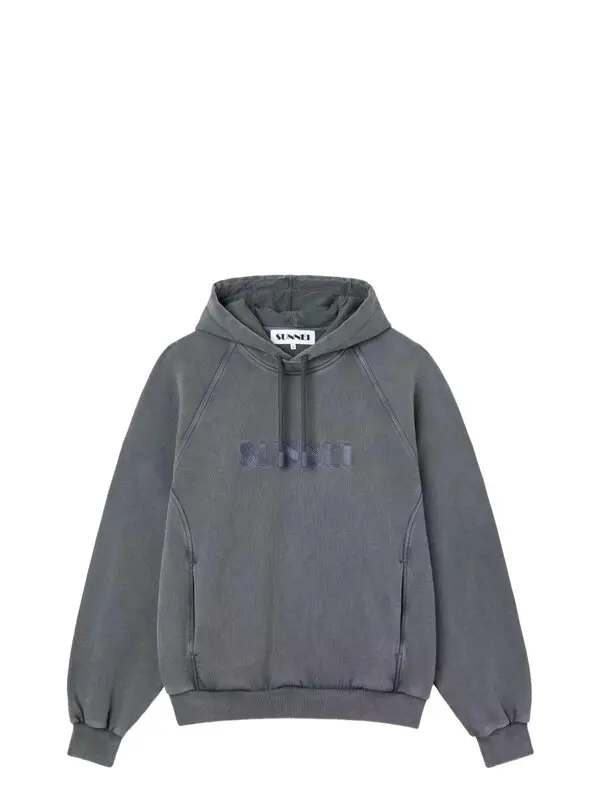 Sunnei Organic Cotton Hoodie - Grey