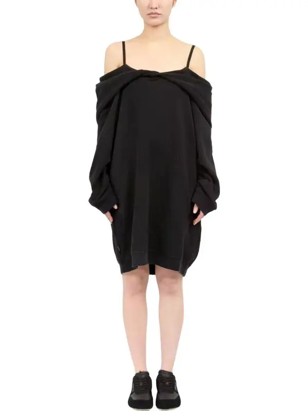 MAISON MARGIELA Sleeveless Twisted Mini Dress - Black