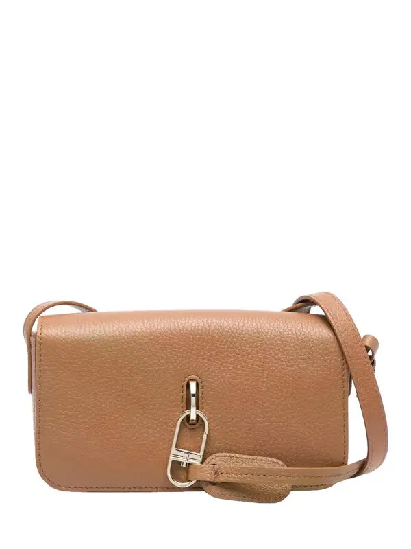 Giorgio Armani Mini Leather Cross Body Bag - Brown