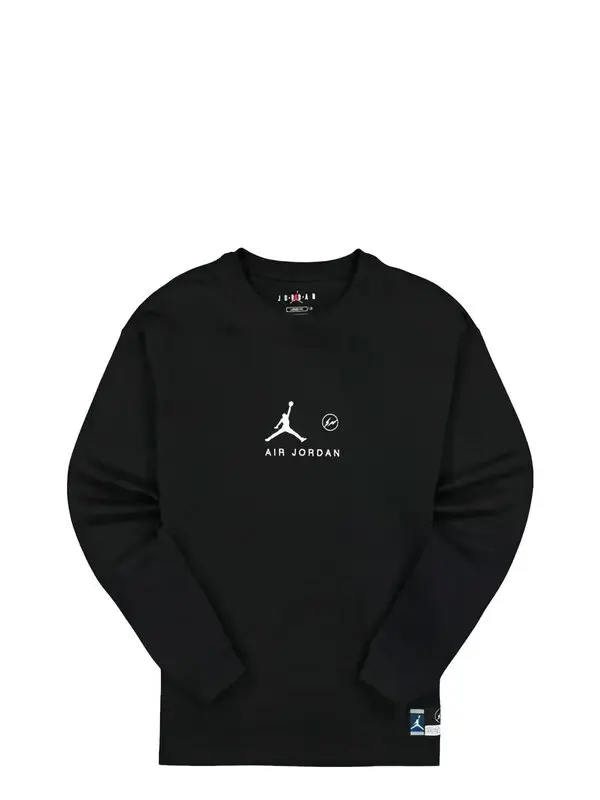 JORDAN X Fragment Long-sleeve Sweatshirt - Black